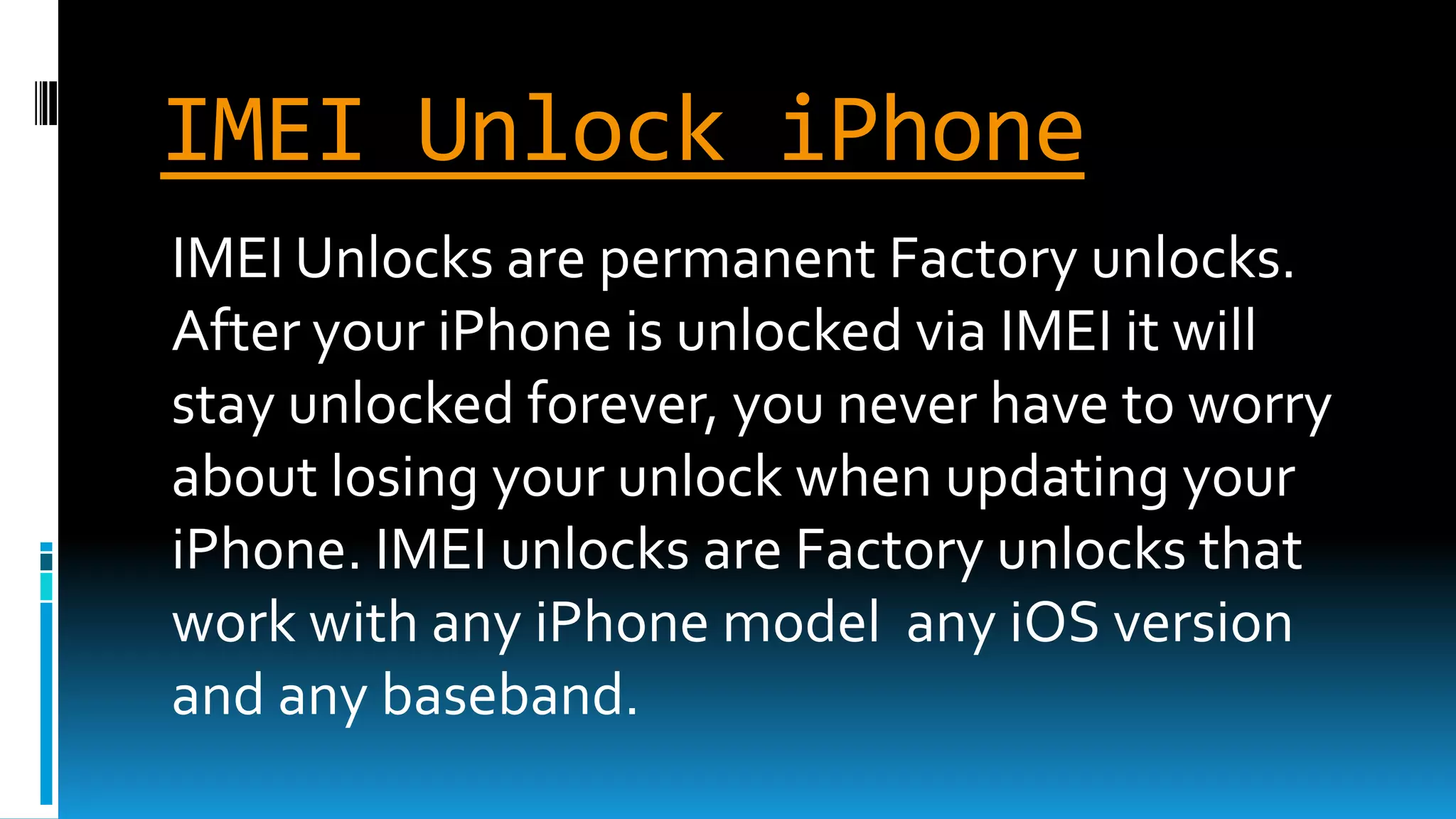 Imei unlock iphone | PPTX