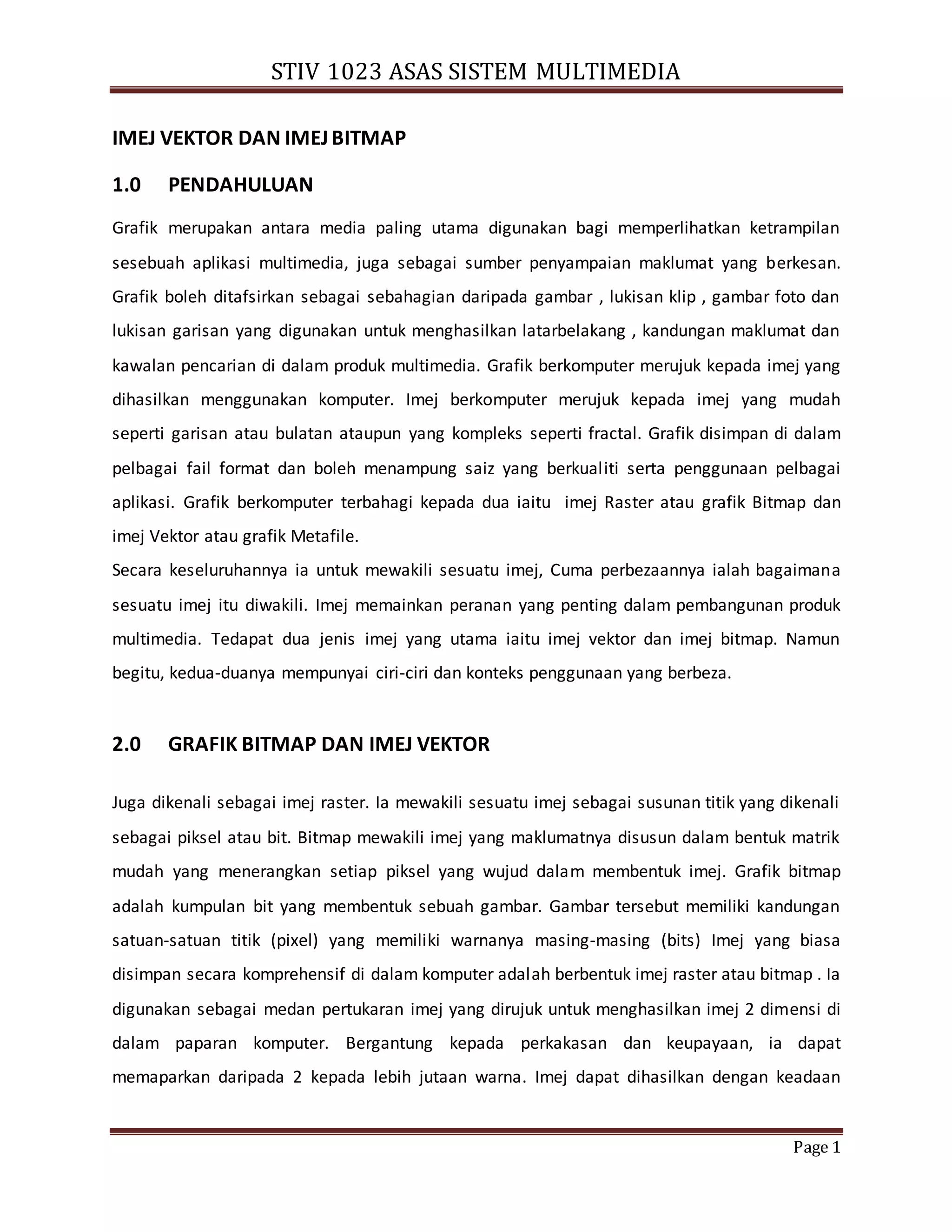 Imej vektor dan imej bitmap | DOCX