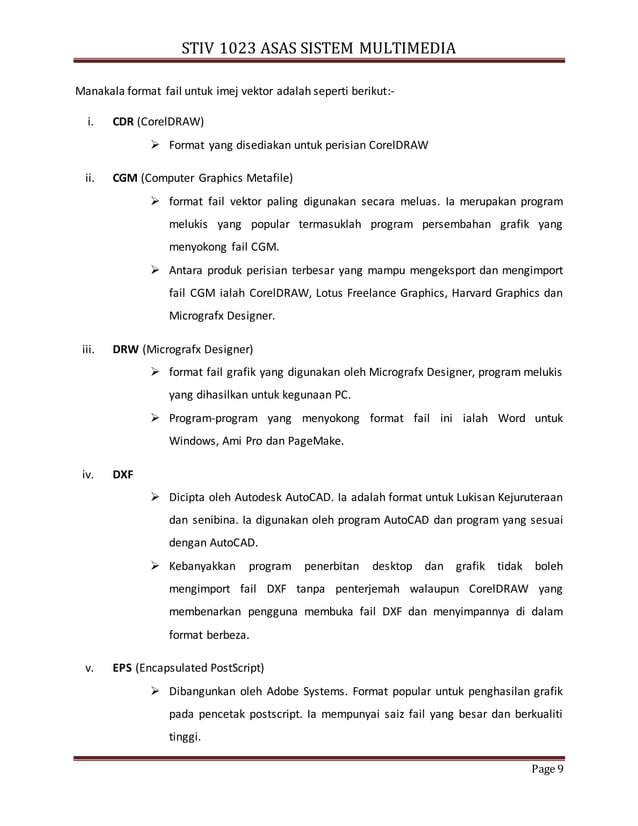 Imej vektor dan imej bitmap | DOCX