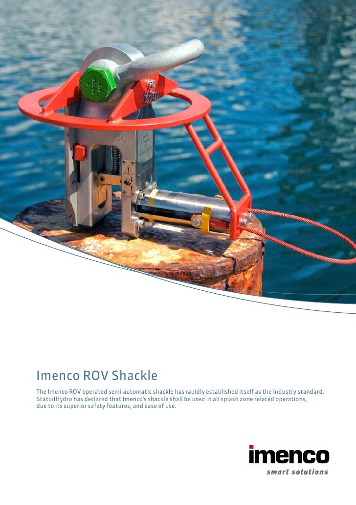 Imenco rov shackle broshure al cohen
