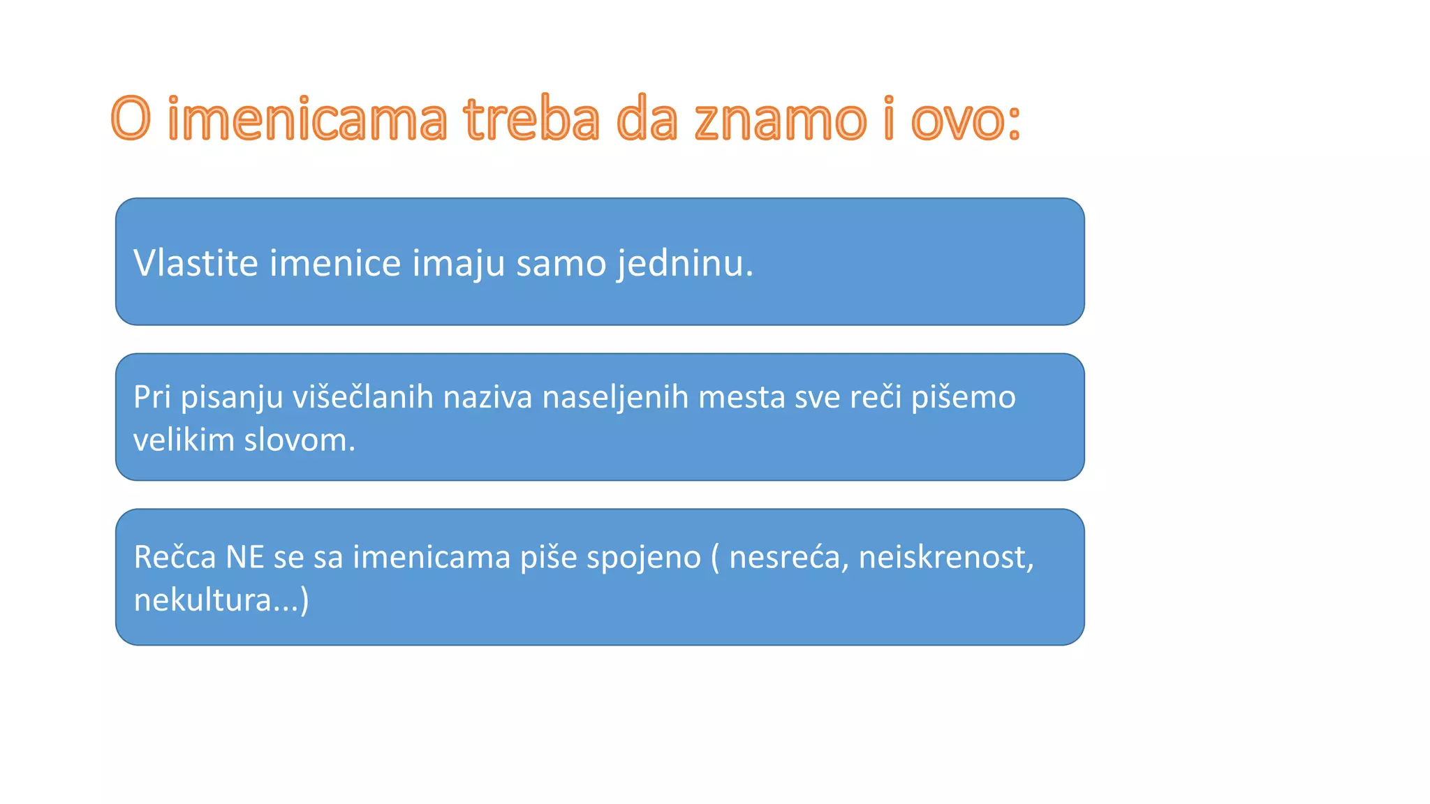 Imenice, glagoli, recenice | PPTX