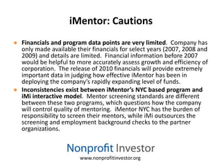 iMentor Rating Summary | PDF