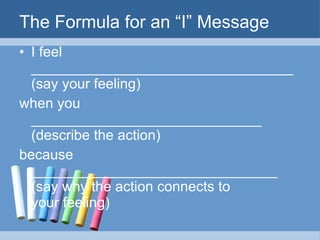 I Messages | PPT