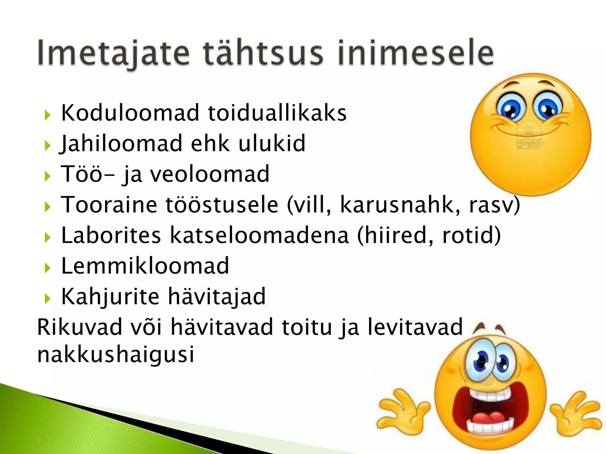 Imetajate tähtsus ja kaitse | PPTX