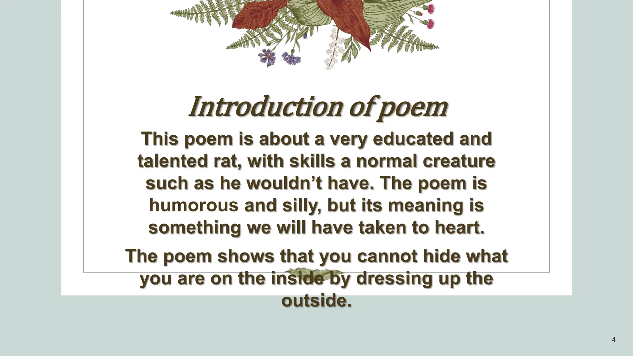 I MET A RAT of culture written by jack prelutsky | PPTX