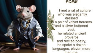 I MET A RAT..... [Autosaved].pptx of culture | PPT