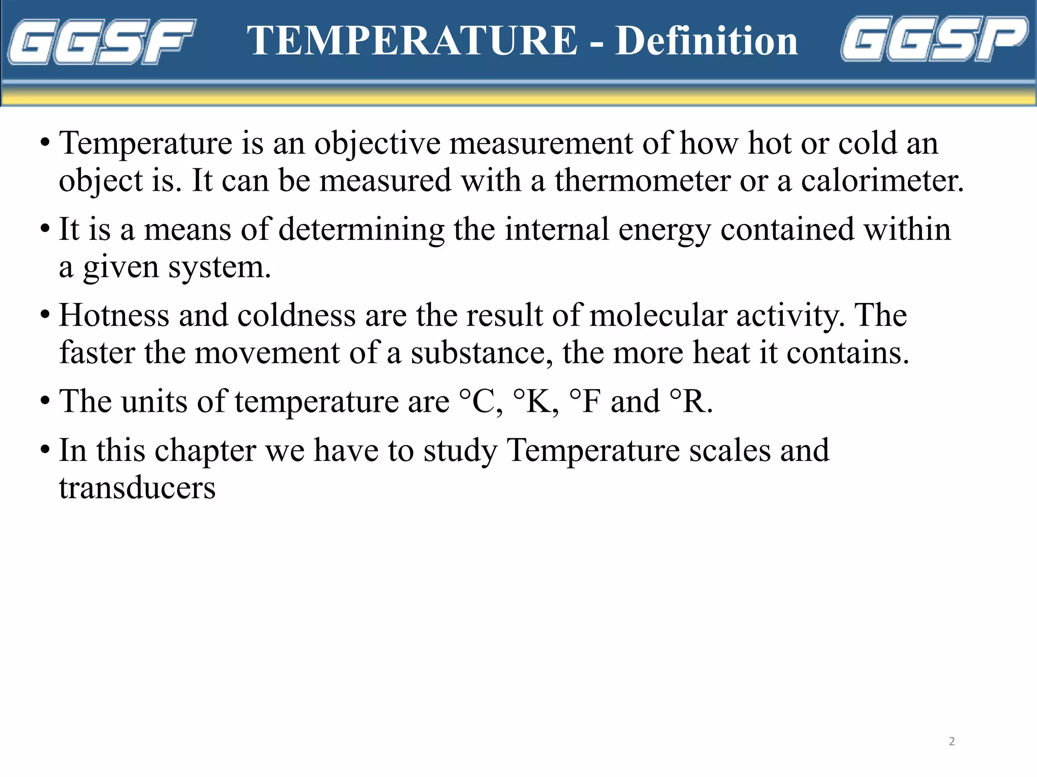 Ime unit 5 temperature measurement | PPT