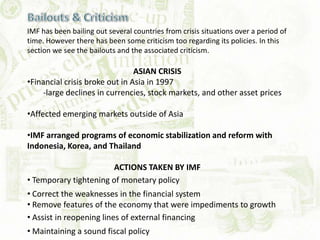 International Monetary Fund | PPTX | Currencies | Economy