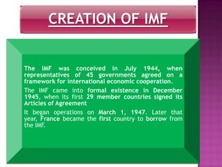 International Monetary Fund (IMF) | PPTX