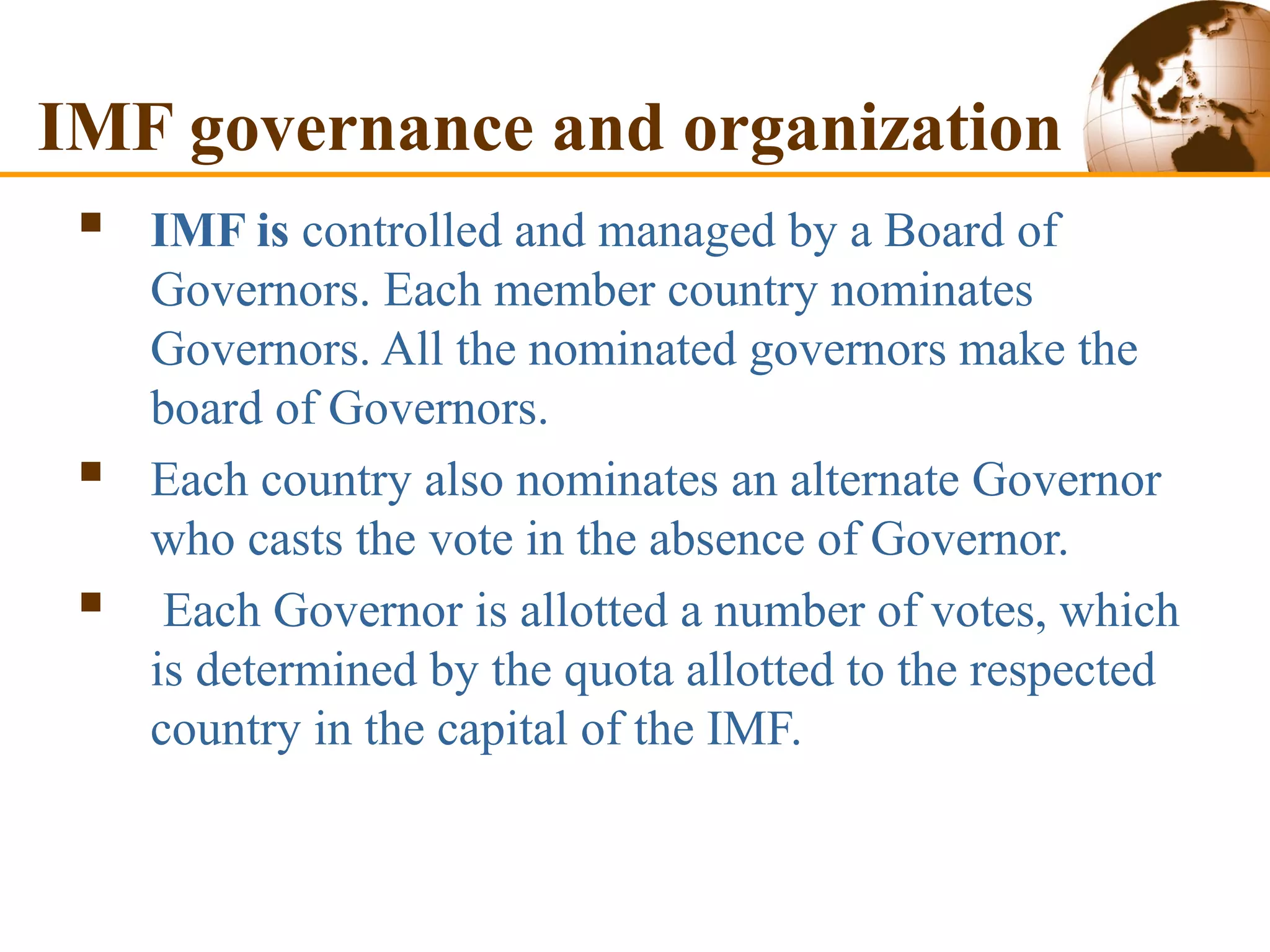 International Monetory Fund (IMF) | PPT