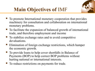 International Monetory Fund (IMF) | PPT