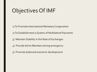 International Monetary Fund (IMF) | PPT