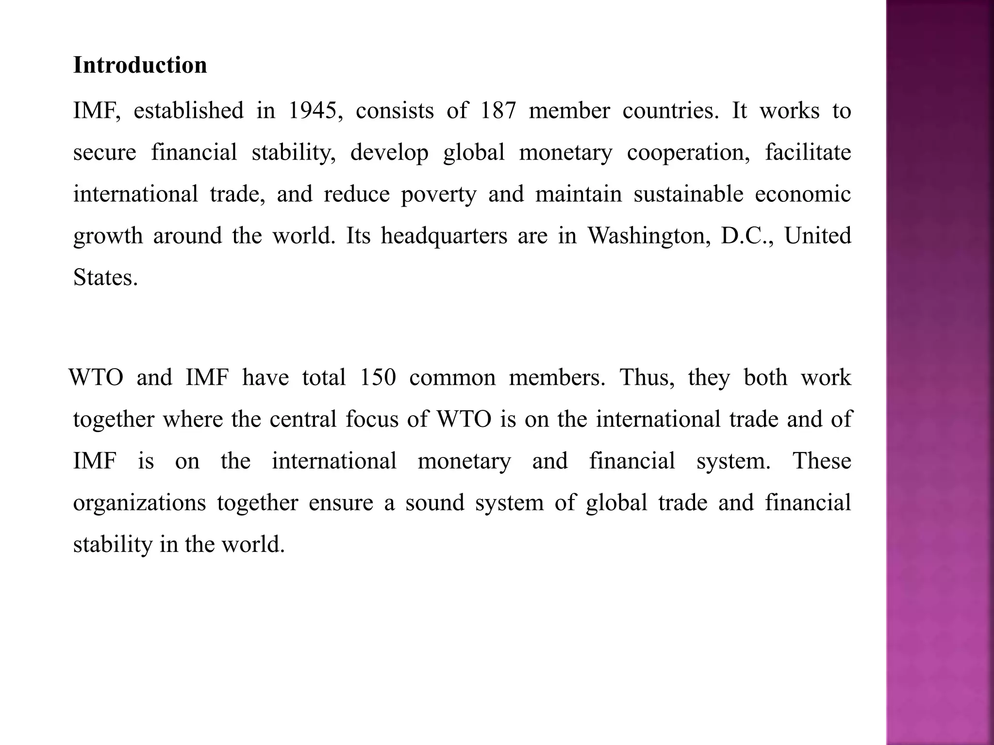 International Monetary Fund (IMF) | PPTX