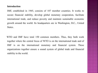 International Monetary Fund (IMF) | PPT