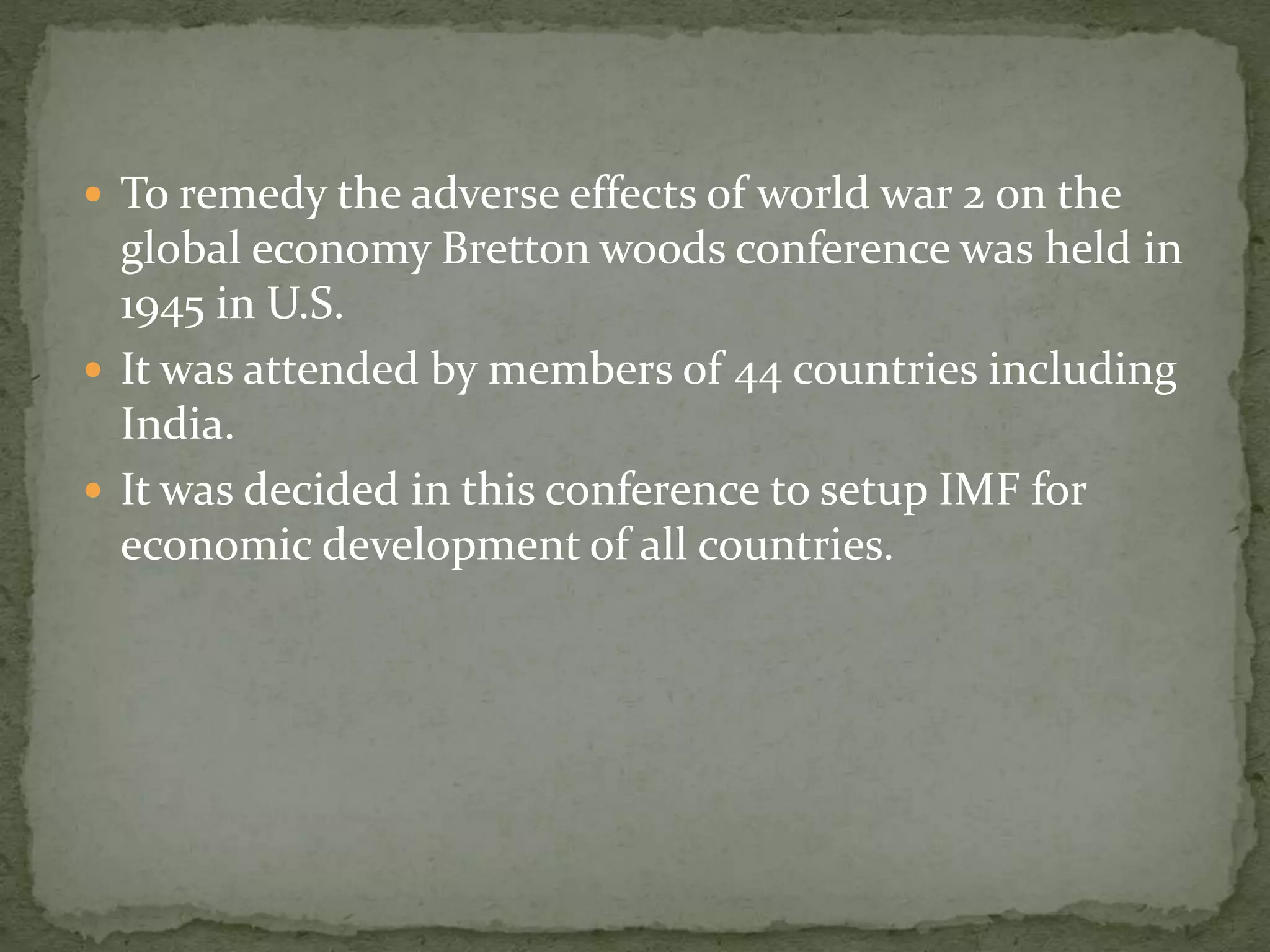 INTERNATIONAL MONETARY FUND | PPTX