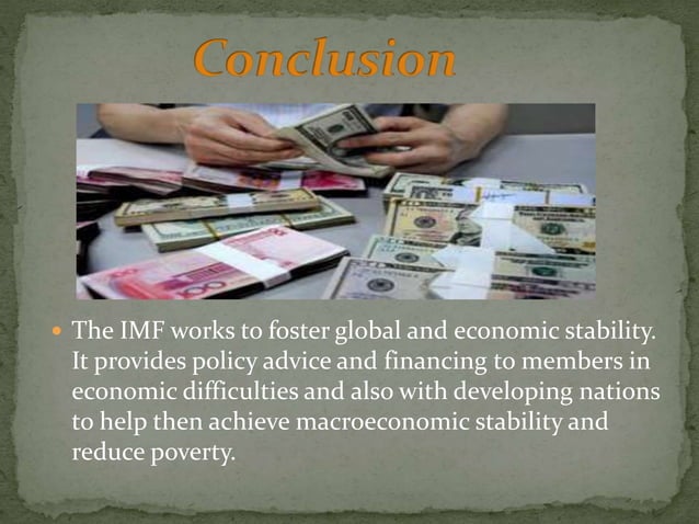 INTERNATIONAL MONETARY FUND | PPTX | Currencies | Economy