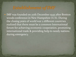 INTERNATIONAL MONETARY FUND | PPTX