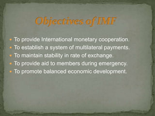 INTERNATIONAL MONETARY FUND | PPTX