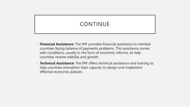 International monitoring fund (imf) worldwide | PPTX