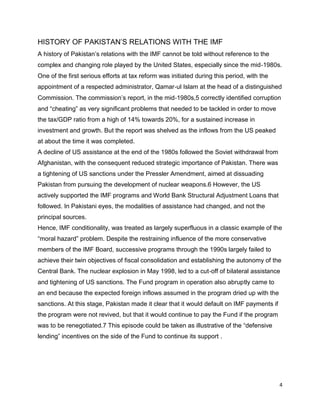 The IMF and Pakistan | PDF