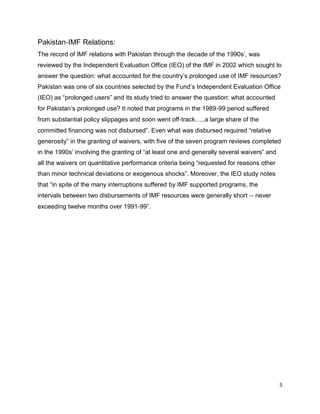 The IMF and Pakistan | PDF