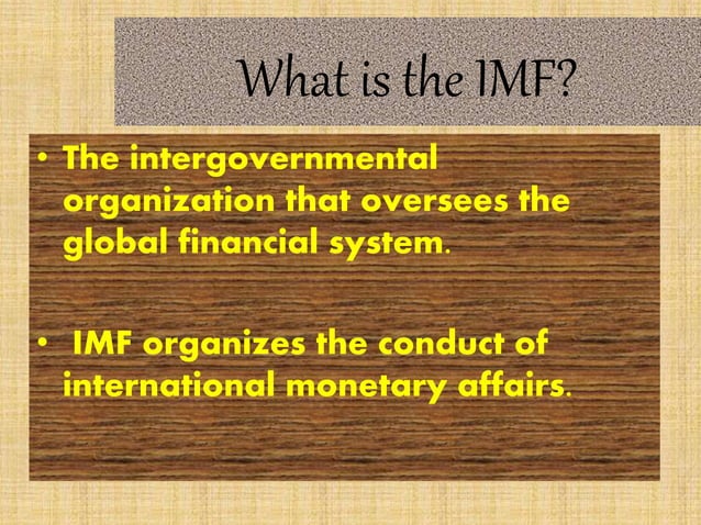 IMF | PPTX