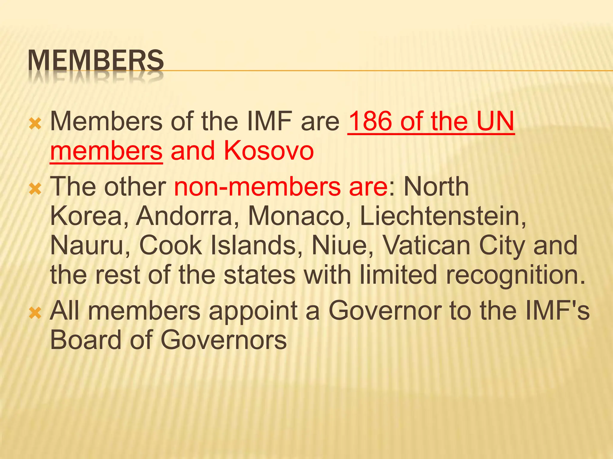 THE ROLE OF IMF (INTERNATIONAL MONETORY FUND) PAKISTANI ECONOMY? | PPTX