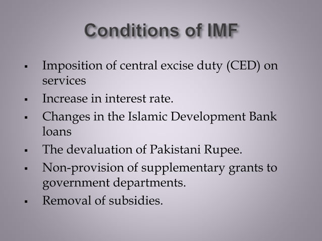 Imf and pakistan | PPTX | Business Accounting & Finance | Business