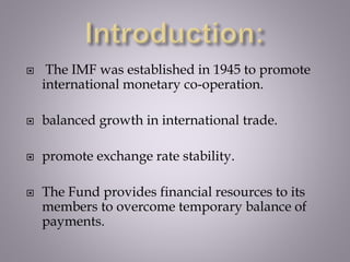 Imf and pakistan | PPTX