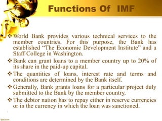 Imf and world bank | PPTX