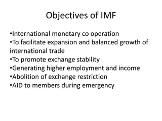 Imf and world bank | PPTX | Business Banking & Finance | Business