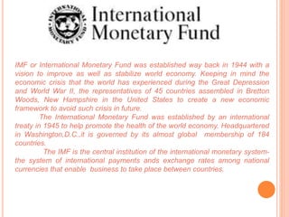 international monetary fund | PPT