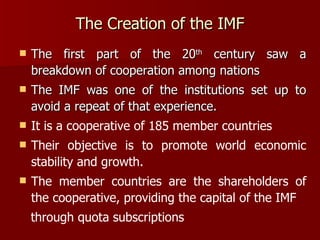 Imf class | PPT