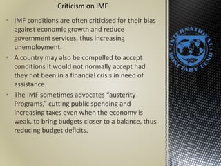 IMF Policies & Structure | PPTX