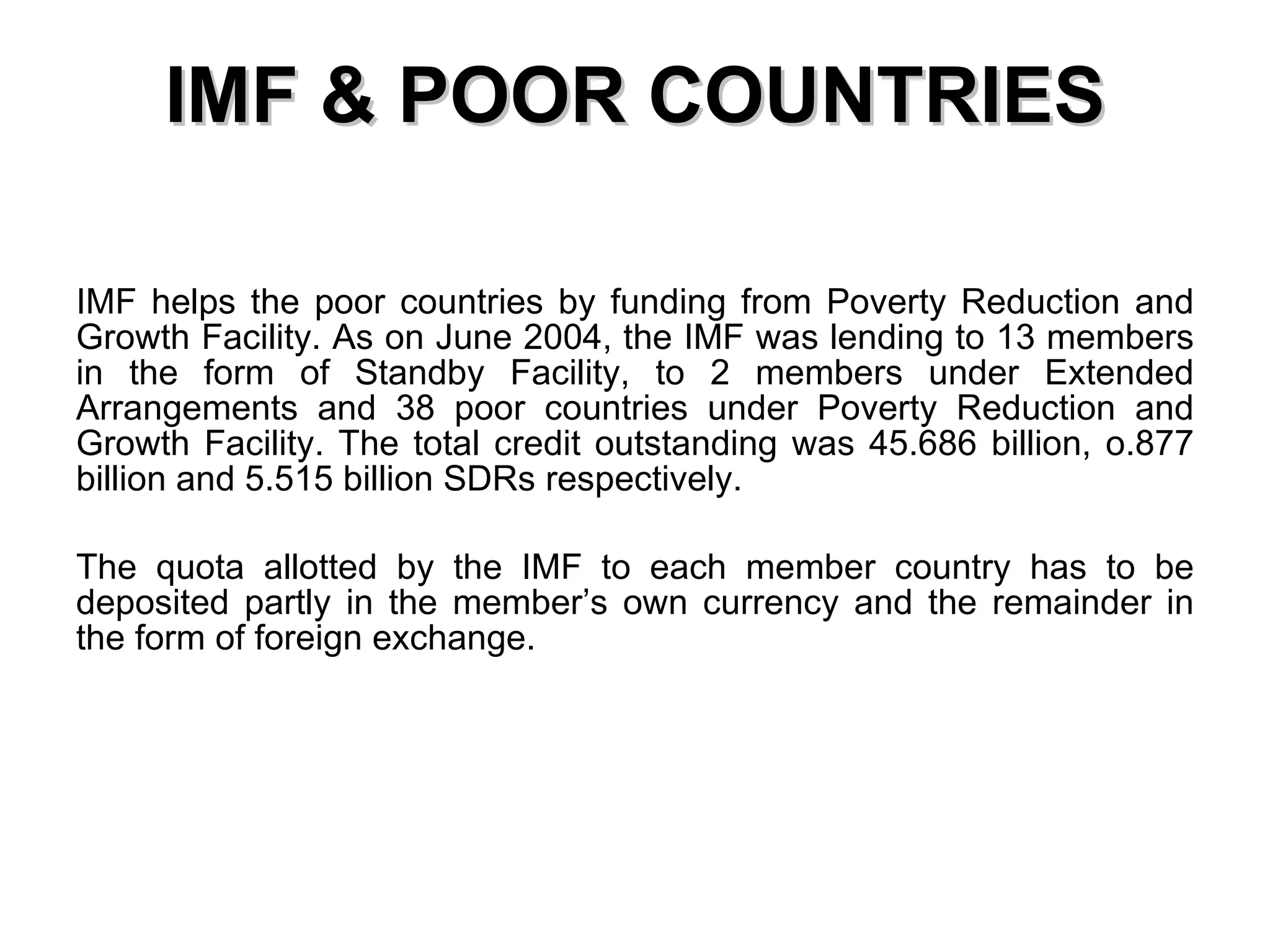 IMF & Impact On India | PPT