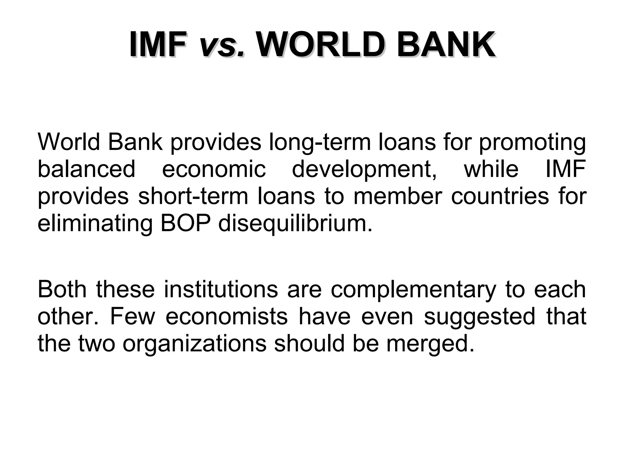 IMF & Impact On India | PPT