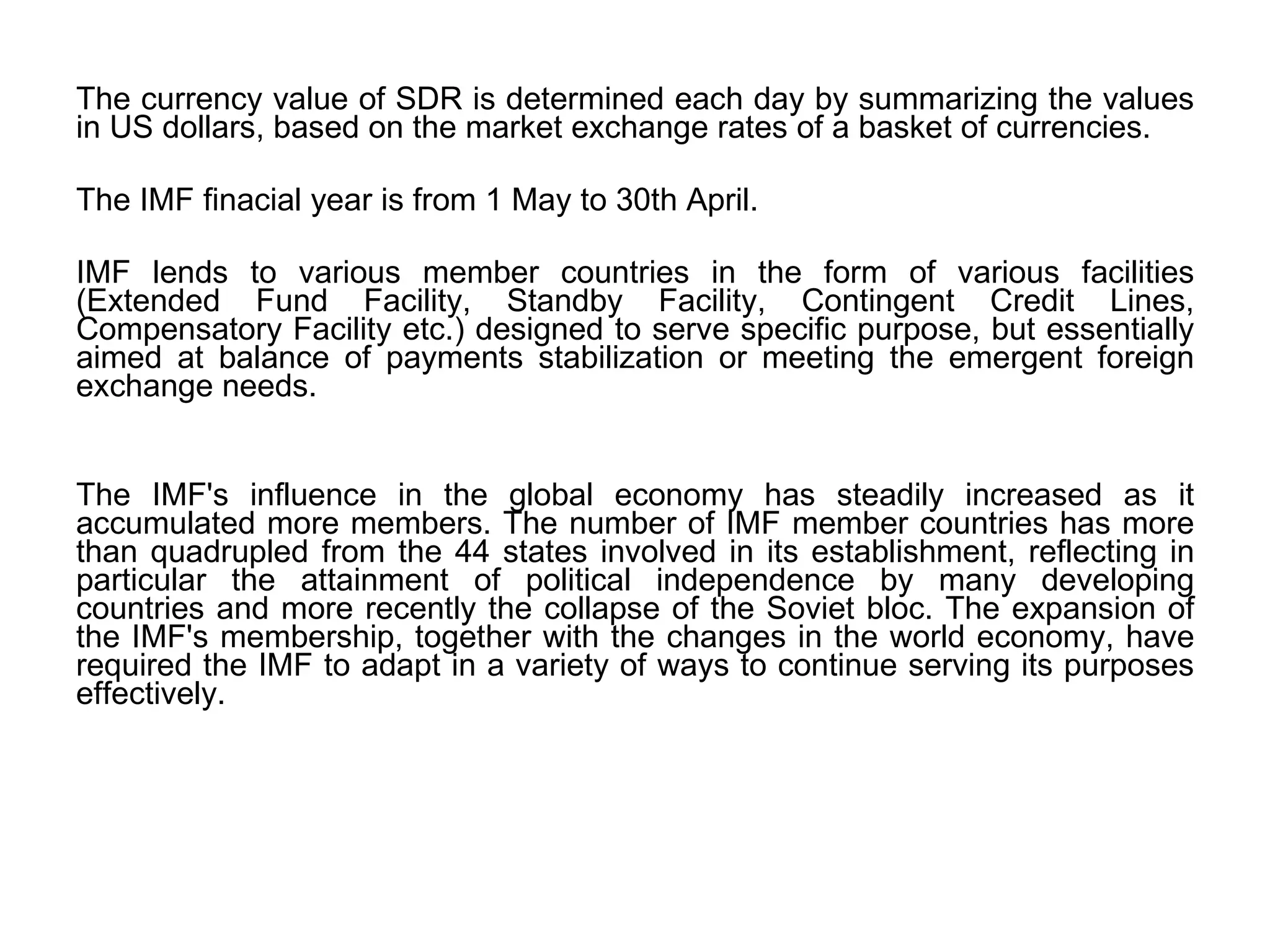 IMF & Impact On India | PPT
