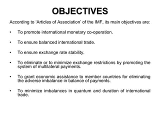 IMF & Impact On India | PPT