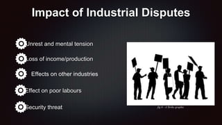 Industrial Dispute - Causes, Outcomes, Prevention, Settlements | PPTX