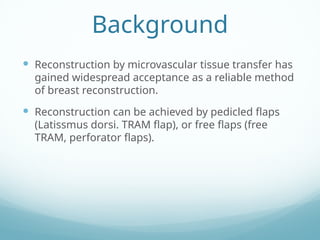 Demystifying the Use of Internal Mammary Vessels as Recipient Vessels ...