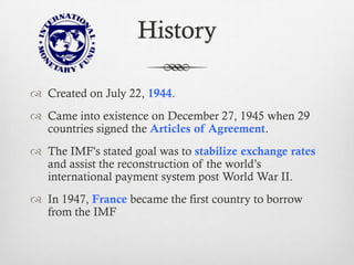 IMF Presentation | PPTX