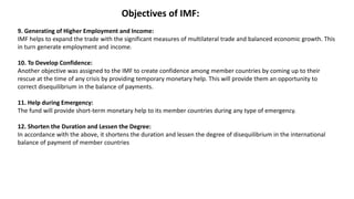 The International Monetary Fund(IMF) presentation | PPT