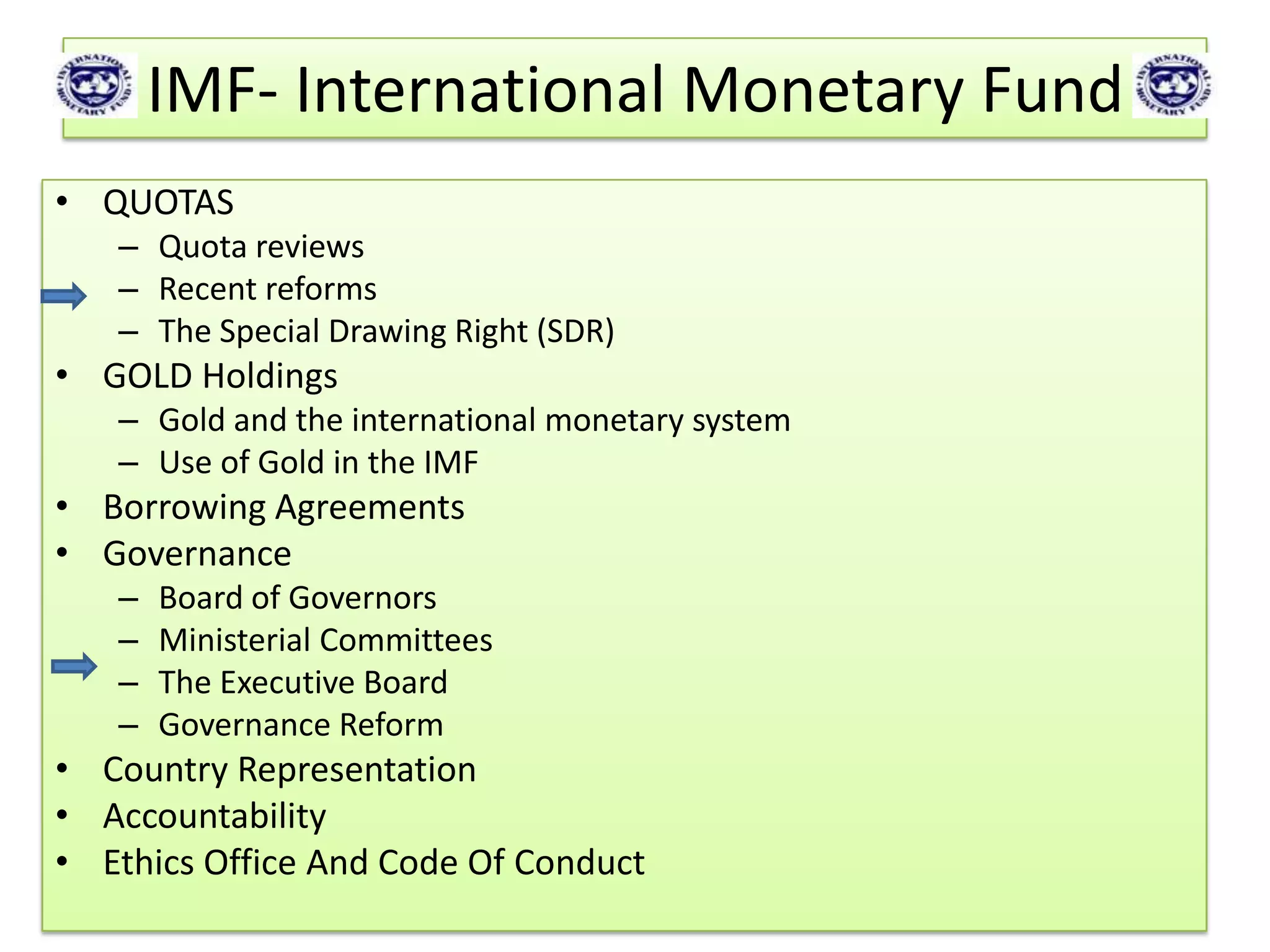 Imf & world bank | PPTX