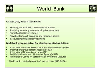 Imf & world bank | PPTX