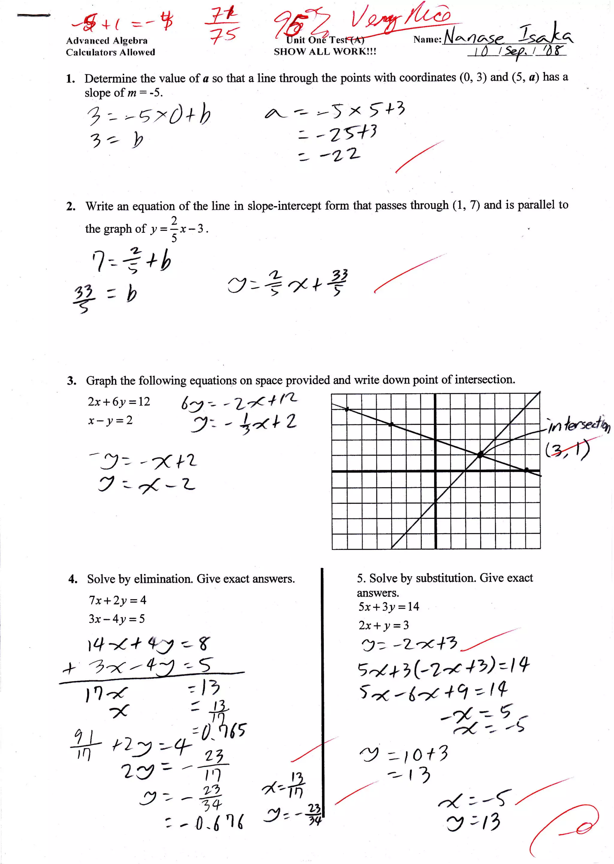 Math test | PDF