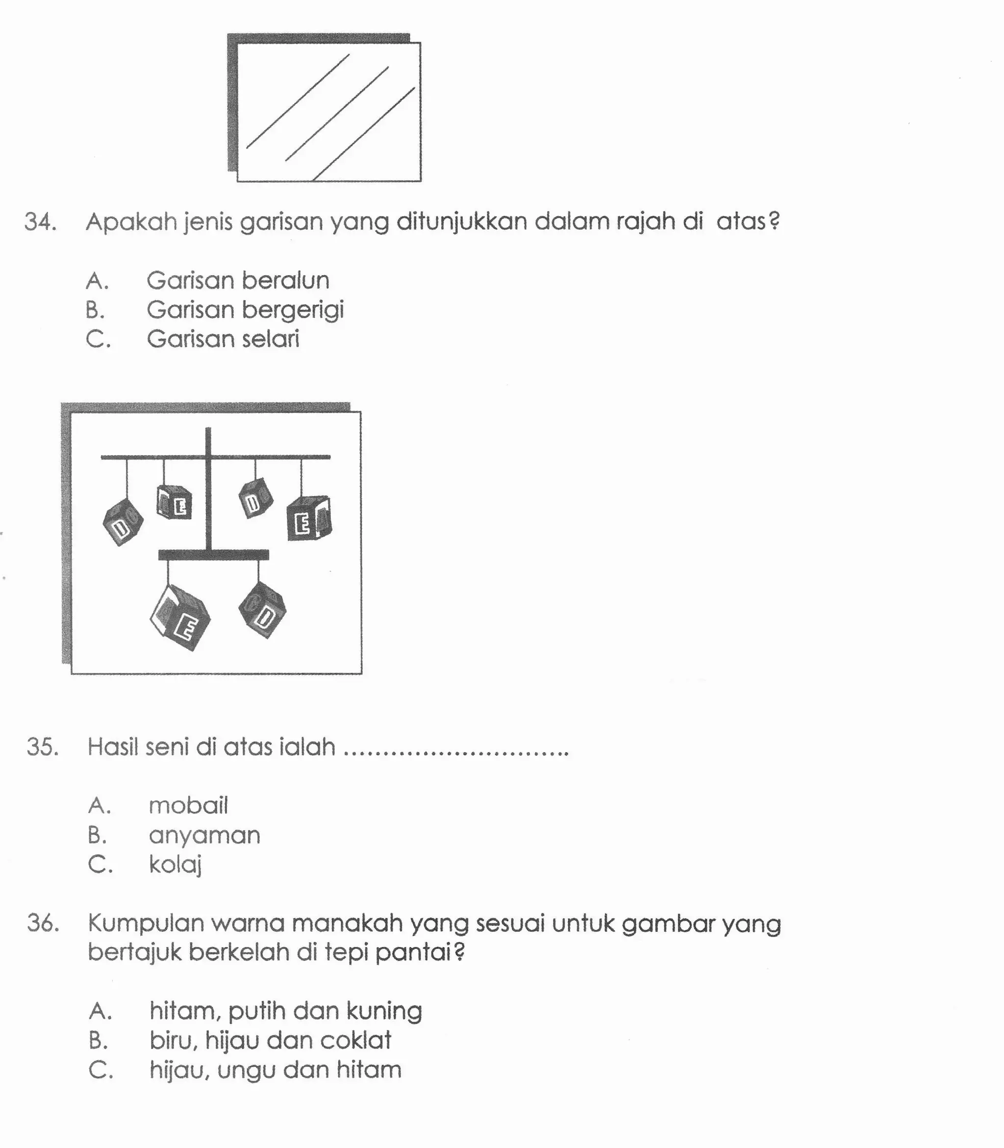 Soalan Latihan Dunia Seni Visual Tahun 2 | PDF