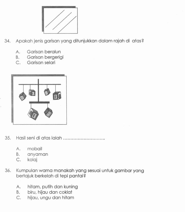 Soalan Latihan Dunia Seni Visual Tahun 2 | PDF