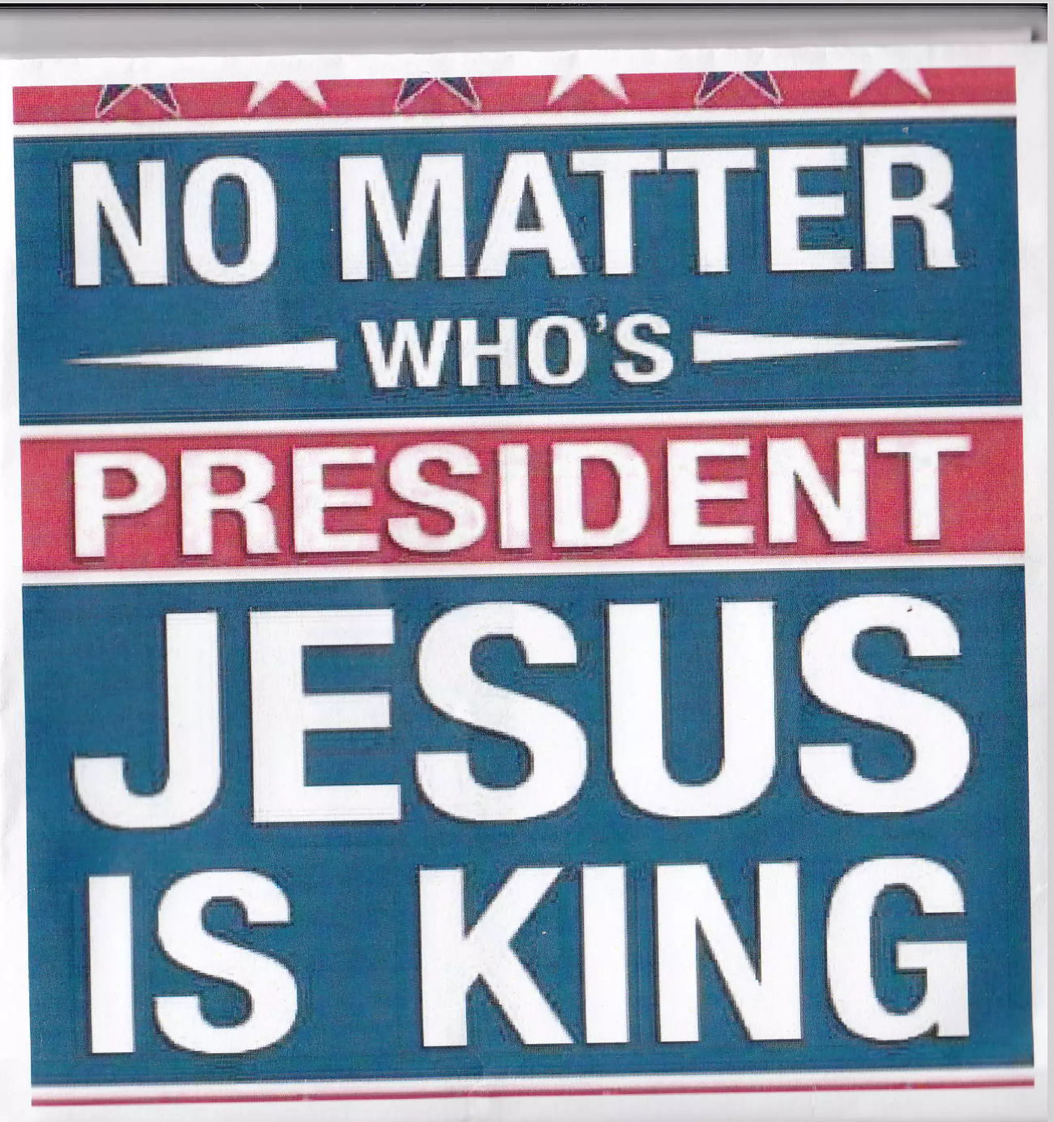Trinity Kings World Leadership: No Matter Who's President, Jesus Is ...