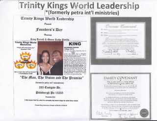 Trinity Kings World Leadership: King Terrell & Queen Kathy of the ...