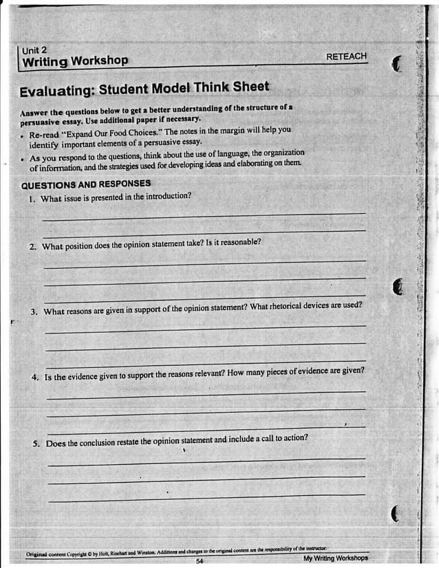BURRIS ENGLISH PACKET | PDF